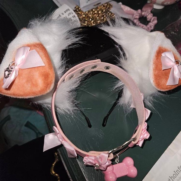 Purple Black ‘ Crystals “ Pastel Kawaii Emo Goth Choker Necklace Collar ...