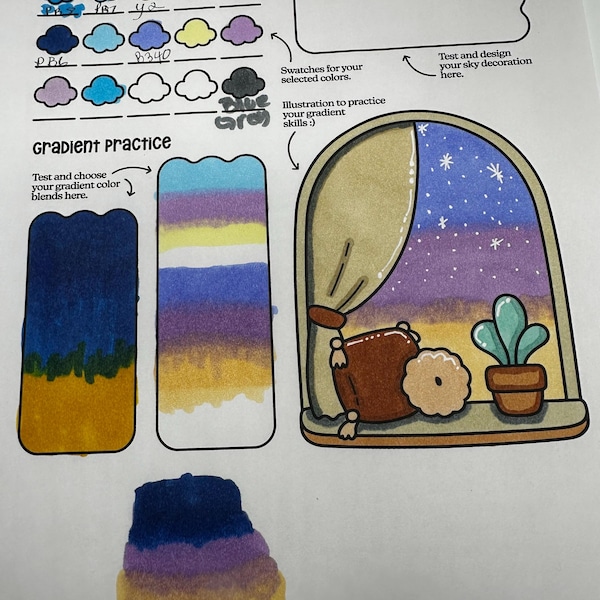 Cute Coloring Pages to Practice Skills and Techniques, Printable ...