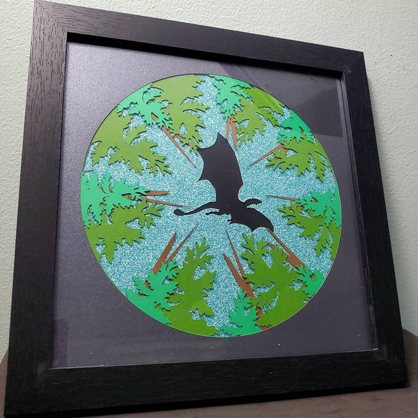 Beach Scene Shadow Box SVG Template, Tropical Lightbox SVG, Layered ...