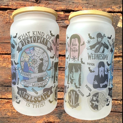 Wednesday 16oz Wrap, 16oz Tumbler Design, Sublimation Design, Addams ...