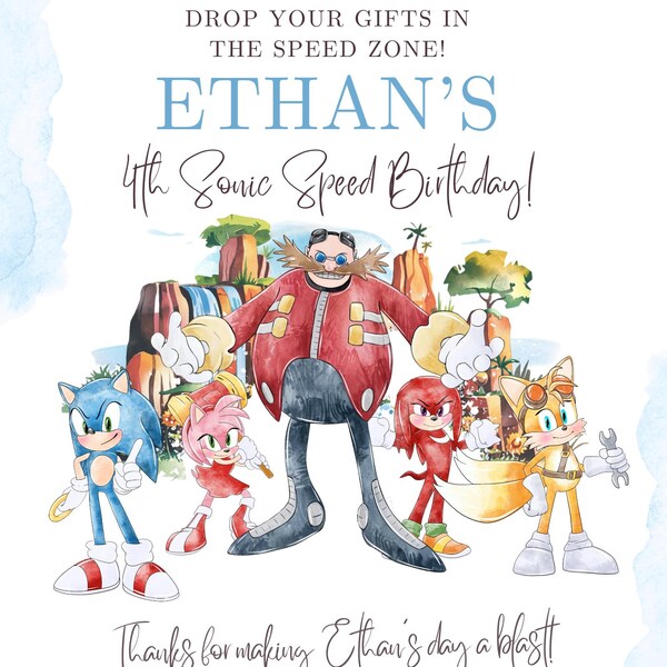 Editable Sonic Birthday Chocolate Bar Wrapper, Sonic Birthday Party ...