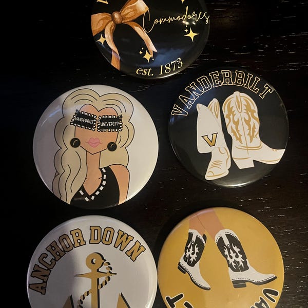 CUSTOM 3" Game Day Girly Button Pack - Etsy