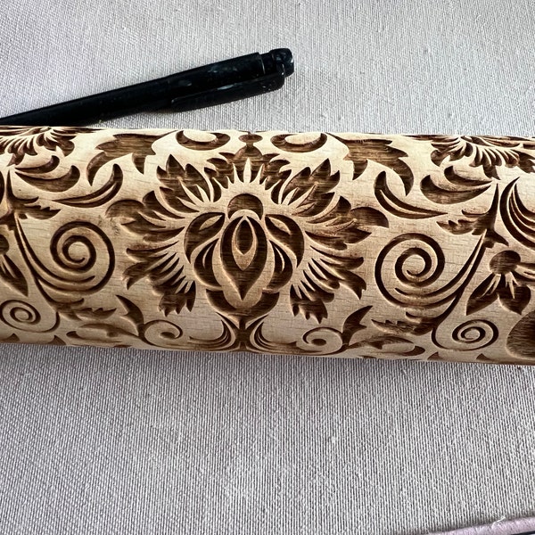 Scandinavian 4 - Birds and Trees Embossing Rolling Pin - Etsy