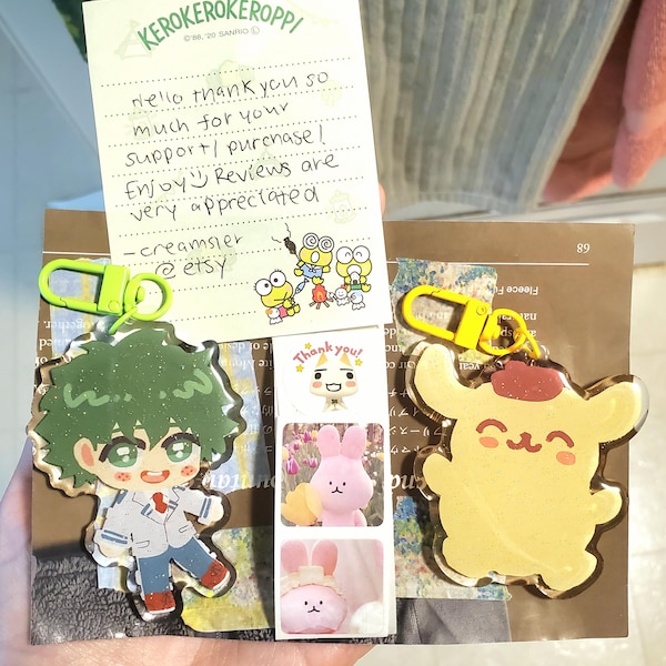 Todoroki Bakugo Deku Double-sided My Hero Academia Keychains Charms - Etsy