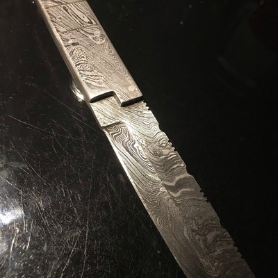 Damascus Kabar Knife With Sheath Custom Handmade Damascus - Etsy