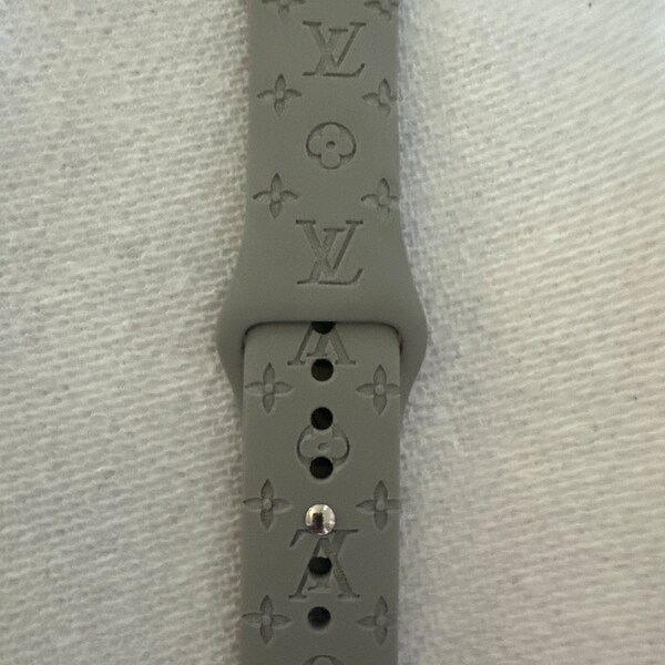 Travel Stamp Print Engraved Watch Strap Compatible With Apple Watch ...
