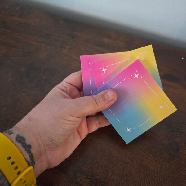 Beach Sunset Sticky Notes - Serene Ocean Memo Pads, Coastal Stationery ...