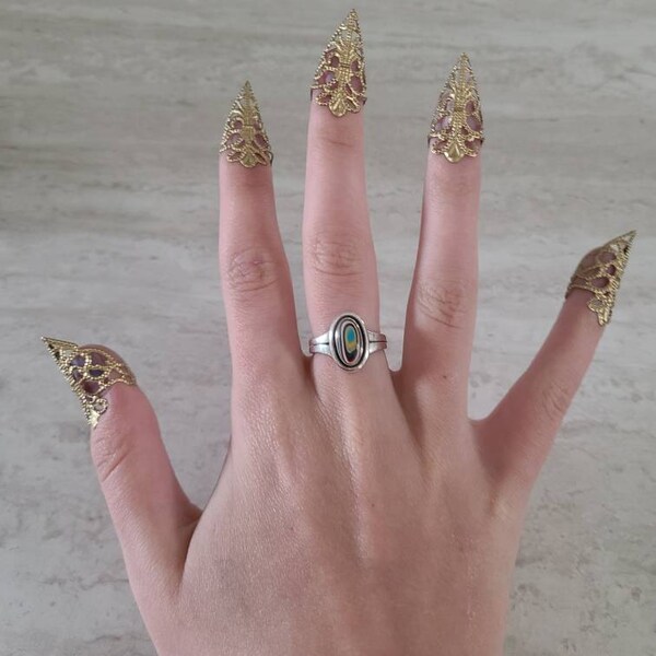 Gold Dragon Claws // Nail Armor // Set of 5 - Etsy