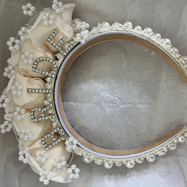 Races Headband Fascinator Flower Crown Melbourne Cup Rose Gold Pink ...