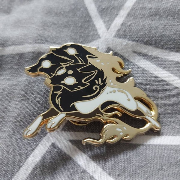 Cerberus Hard Enamel Pin - Etsy