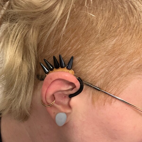 SPIKED Hearing Aid Skin | Hearing Aid Sleeve | Hearing Aid Jewelry ...