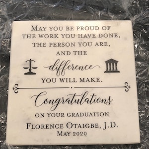 LAW School Congratulations on Your Graduation New Attorney or Lawyer ...