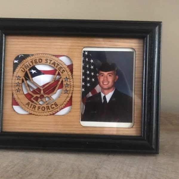 US Air Force Picture Frame - 5x7 Frame Holds 3x4 Photo - Air Force ...