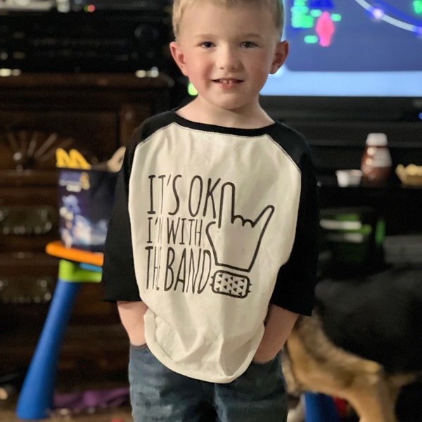 I'm With the Band Shirt - Cute Toddler Shirt - Rock Kids Shirt- Band ...