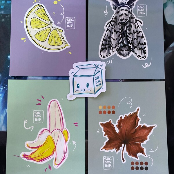 Postcards / Grußkarten - Bzz • Bees • Bienen • Bie • Cute ][ Stationery ...