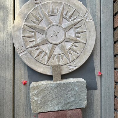 Regular THICKNESS Compass Steppingstone Garden Art Landscaping - Etsy
