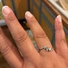 Bypass Style Vertical Cross With Heart Silver Ring, Christianity Cross ...