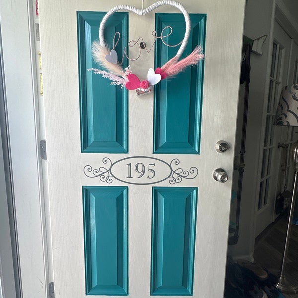 House Numbers Front Door Vinyl Lettering Decal Sticker - Etsy