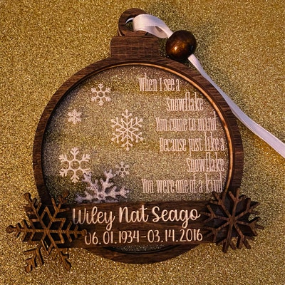 Memorial Ornament SVG, Remembrance Ornament, Memorial Christmas ...