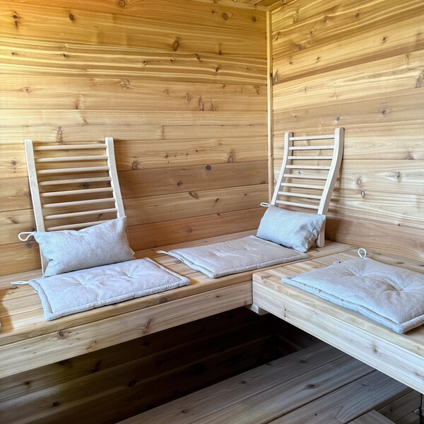 Sauna Cushion - Portable Cushion - Bench Cover, Bench Liner, Sauna Gift ...