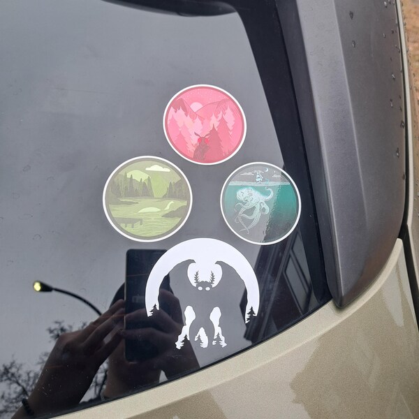 Mothman Car Decal Mothman Sticker Bumper Sticker for Cars Cryptid Vinyl ...