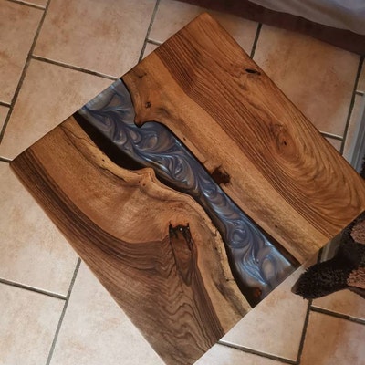 Round Epoxy Table, Round Coffee Table, Round Live Edge Coffee Table ...