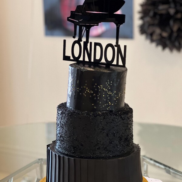 Grand Piano Cake Topper, Personalized Topper, Musician, Piano, Music ...