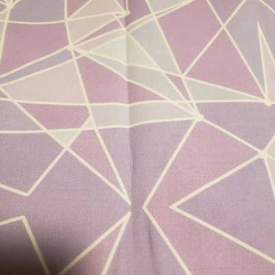 Geometric Fabric Purple Geometric Wall Large by Sewnbyfairies Abstract ...