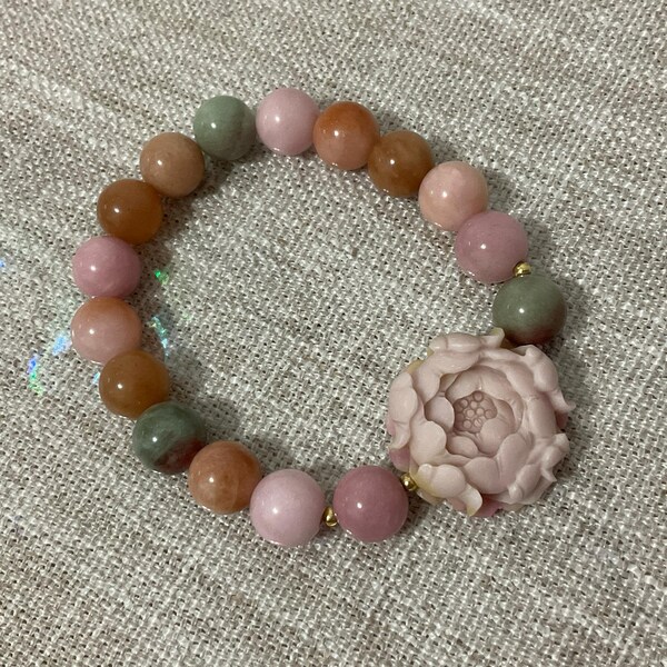 Rare Unique Alashan/alxa Agate Crystal Gemstone With Carved Bear, Heart ...