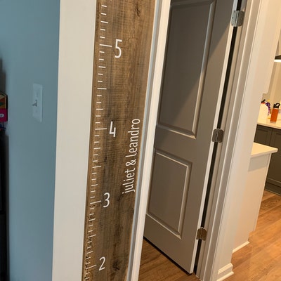 DIY Growth Chart Ruler Vinyl Decal Kit Modern Style - Etsy