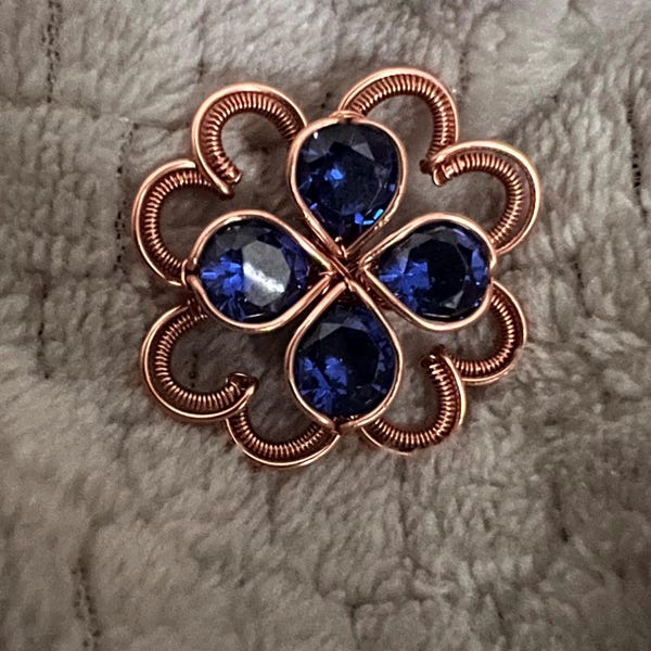 E TUTORIAL "4 Stone" Ring PDF Pattern,wire Wrap Weave Jewelry,copper,wrapping Weaving,wrapped ...