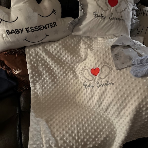 Personalized Embroidered Swaddle Baby Bear Fleece Swaddle Super-soft ...