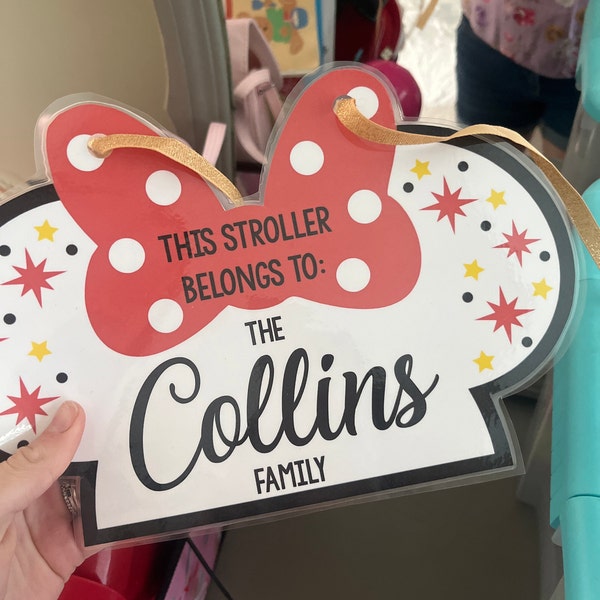 Disney Stroller Tag, Disney Stroller Sign, Cast Member Stroller Spotter ...
