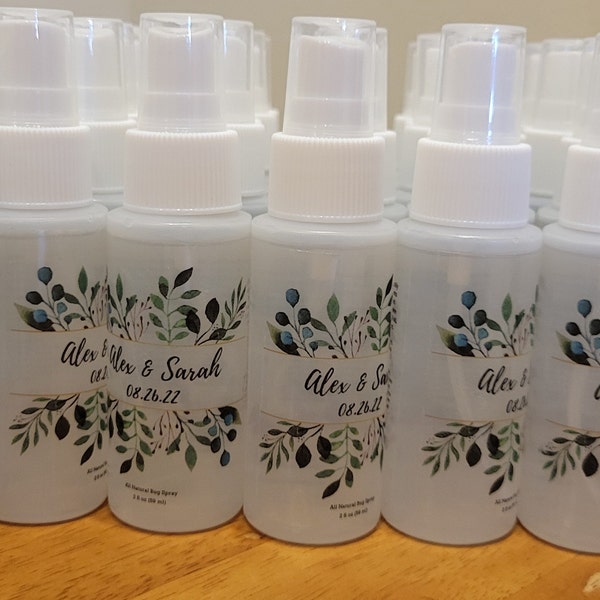Bulk 50+ Bug Spray Bottles & Labels | 48 Templates | Be Smitten Not ...