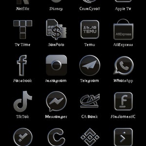 App Icons Set Ios Theme, Android Icon Pack, Ios 14 Icons, iPhone Icons ...