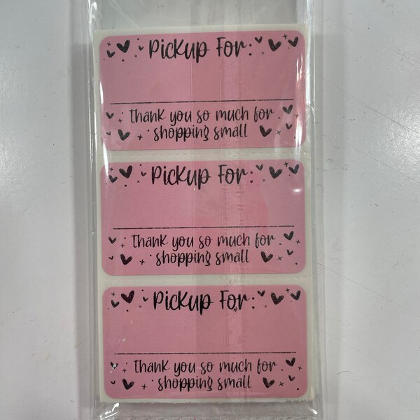 Small Business - Pickup for Local Pick up - Printed Stickers for ...