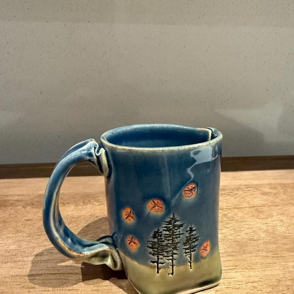 Firefly Mug, Pine Tree Mug, up North Summer Mug, Camping Coffee Cup ...