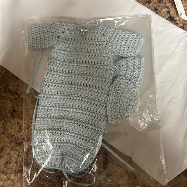 Angel Baby Boy, 19-20 Weeks Gestation, Preemie Burial Outfit, Baby Loss ...