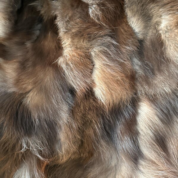 REAL Rex Rabbit Knitted Fur Silver Color Winter Hood-scarf | Natural ...