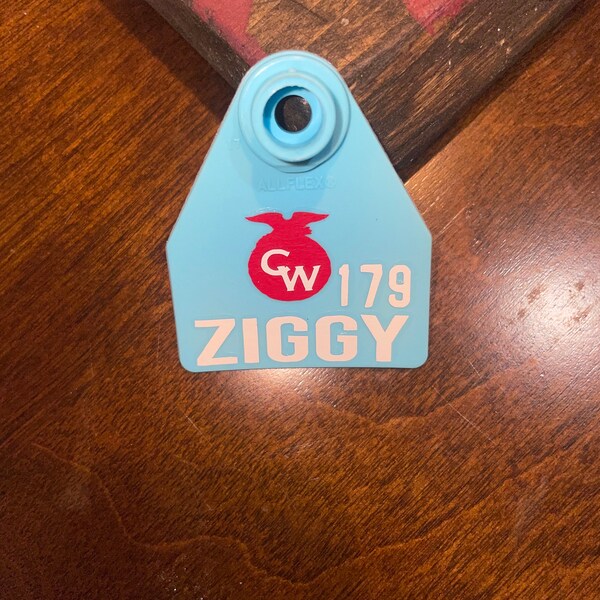 Custom Engraved Livestock Ear Tag - Laser Engraved Goat Pig Sheep Ear ...