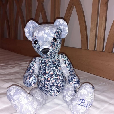 Personalised Memory Bear Handmade Jointed Traditional Style - Etsy UK