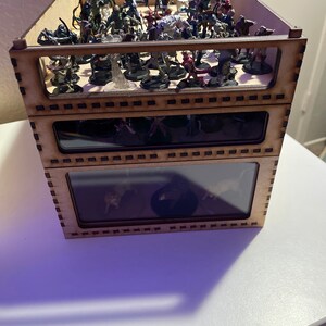 Miniature Storage Tray With Clear Acrylic Window-stackable Different ...