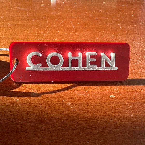 Acrylic Bag Tag Keychain 3D Keychain Acrylic Name Tag Bag Tag Luggage ...