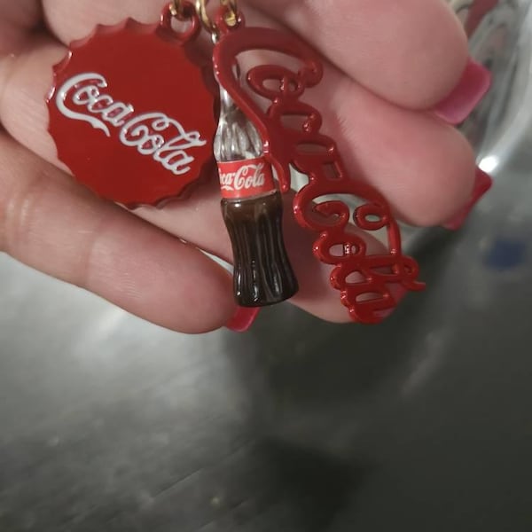 Coca Cola Keychain Inspired | Coke Bottle and Bottle Top Keychain ...
