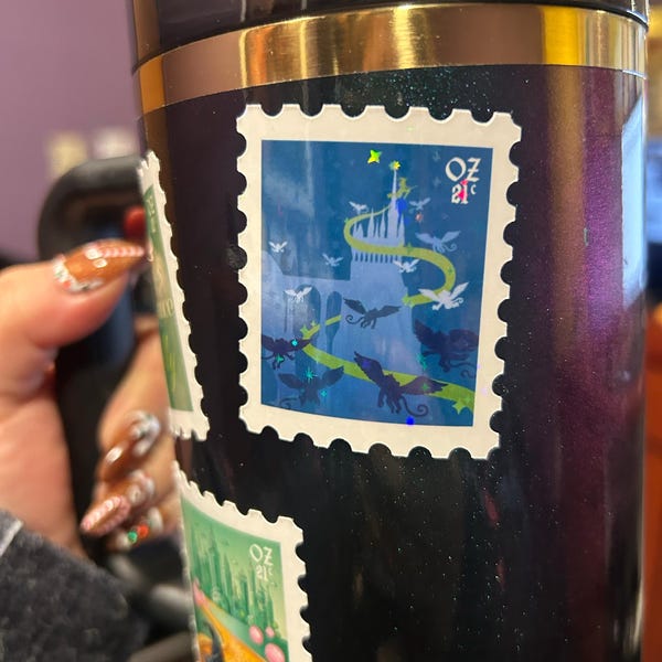 Wicked Movie Stamp Stickers | Shiny or Holographic, Broadway Oz - Etsy
