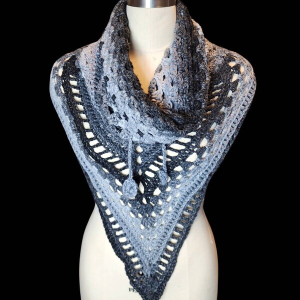 Keyhole Scarf KNIT PATTERN Beautiful Scarf Gift for Her Crochet Scarf ...