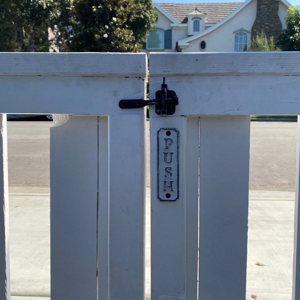 Push Sign, Pull Sign, Gate Sign, Front Gate Decor, Door Signs, Push ...