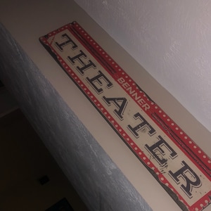 Theater Wood Sign, Home Theater Decor, Movie Lover Sign, Movie Room ...