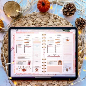 Undated Minimal Boho Goodnotes Digital Planner Ipad Planner - Etsy