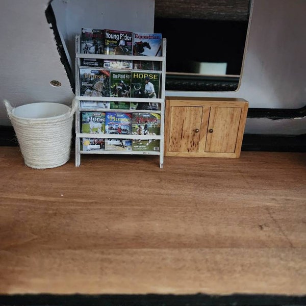 Dollhouse Miniature Magazine Rack Kit - Maple - 1:12 Scale - Etsy